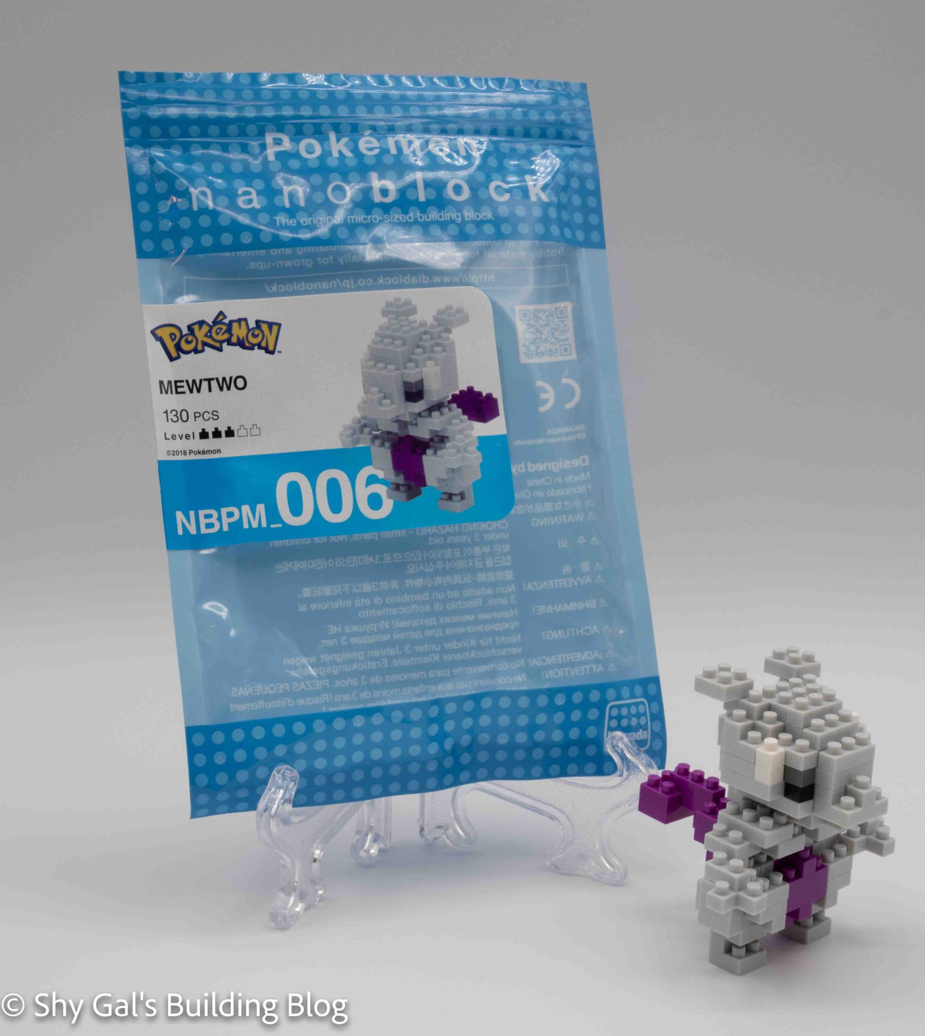 nanoblock Mewtwo - Shy Gal’s Building Blog