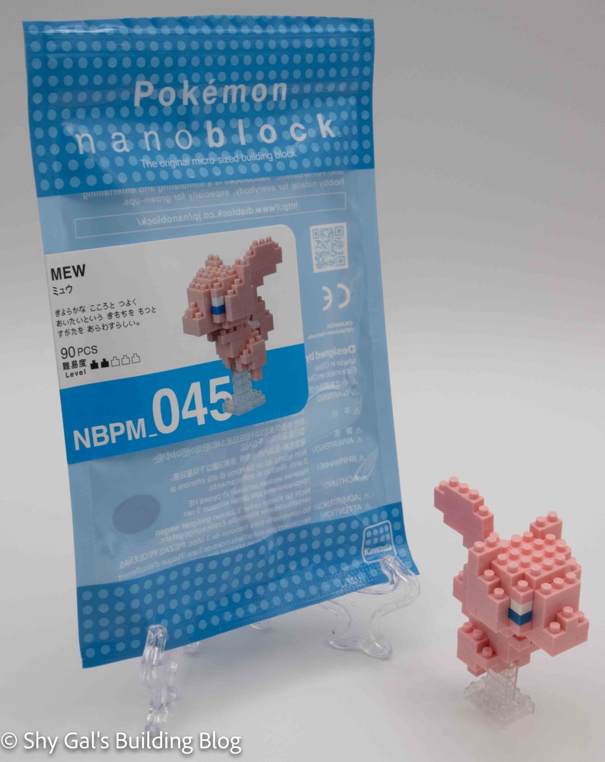 Review of nanoblock Mew NBPM_045 - Shy Gal’s Building Blog