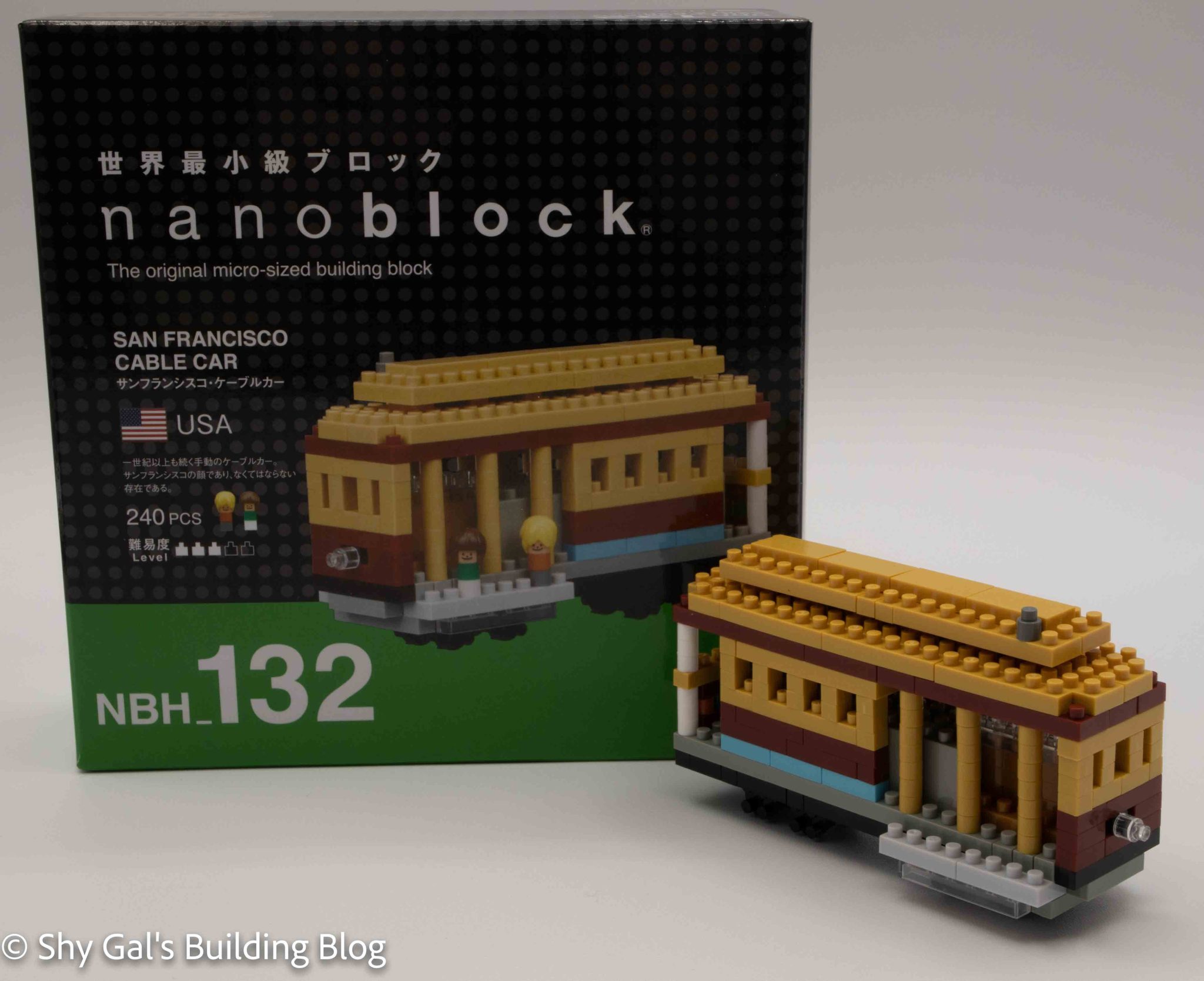 nanoblock San Francisco Cable Car - Shy Gal’s Building Blog