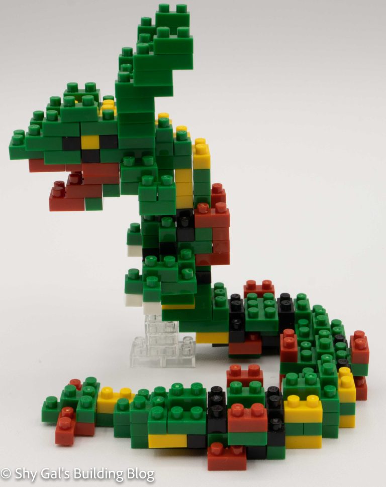 Review of nanoblock Rayquaza - Shy Gal's Building Blog