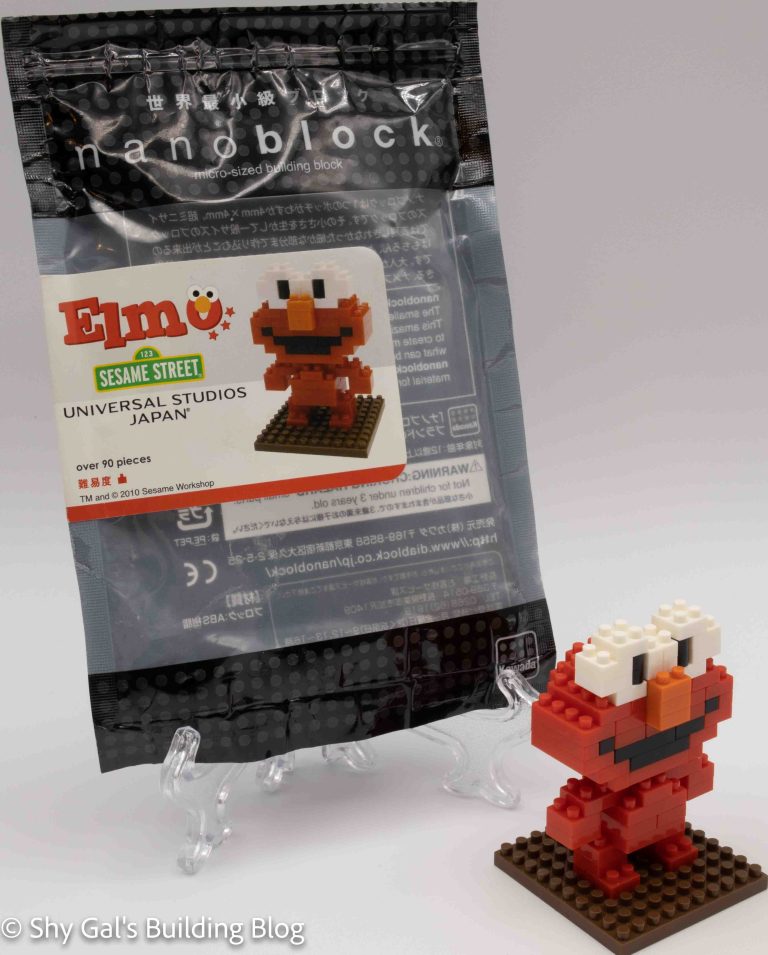 Review of nanoblock Elmo - Shy Gal’s Building Blog
