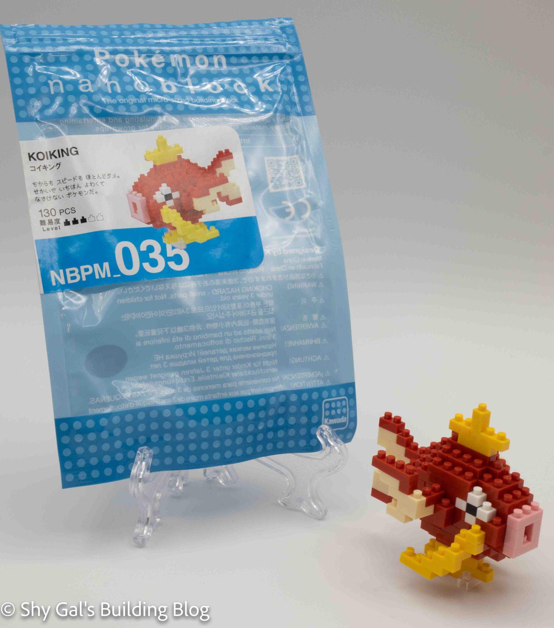Review of nanoblock Magikarp - Shy Gal's Building Blog