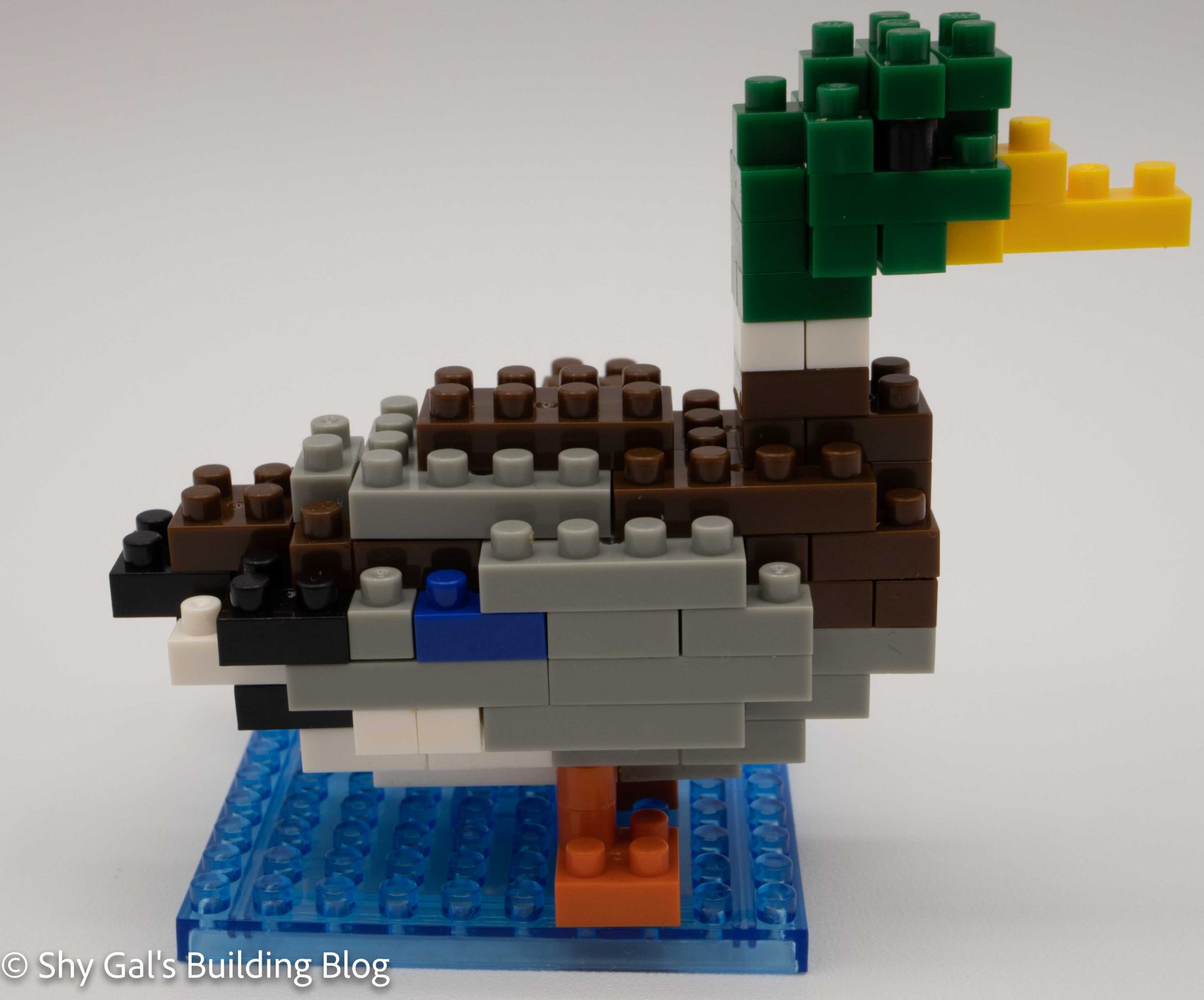 Review of nanoblock Mallard - Shy Gal's Building Blog