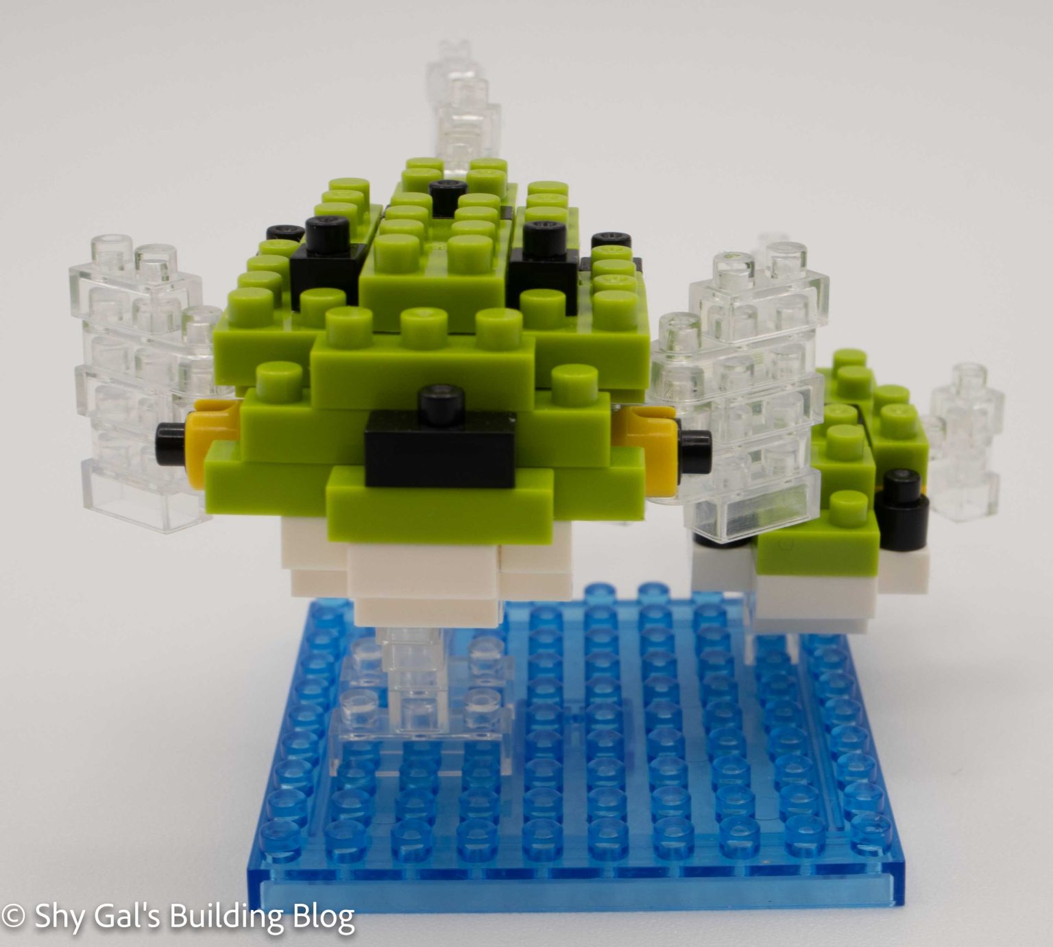 nanoblock Green Spotted Puffer - Shy Gal's Building Blog