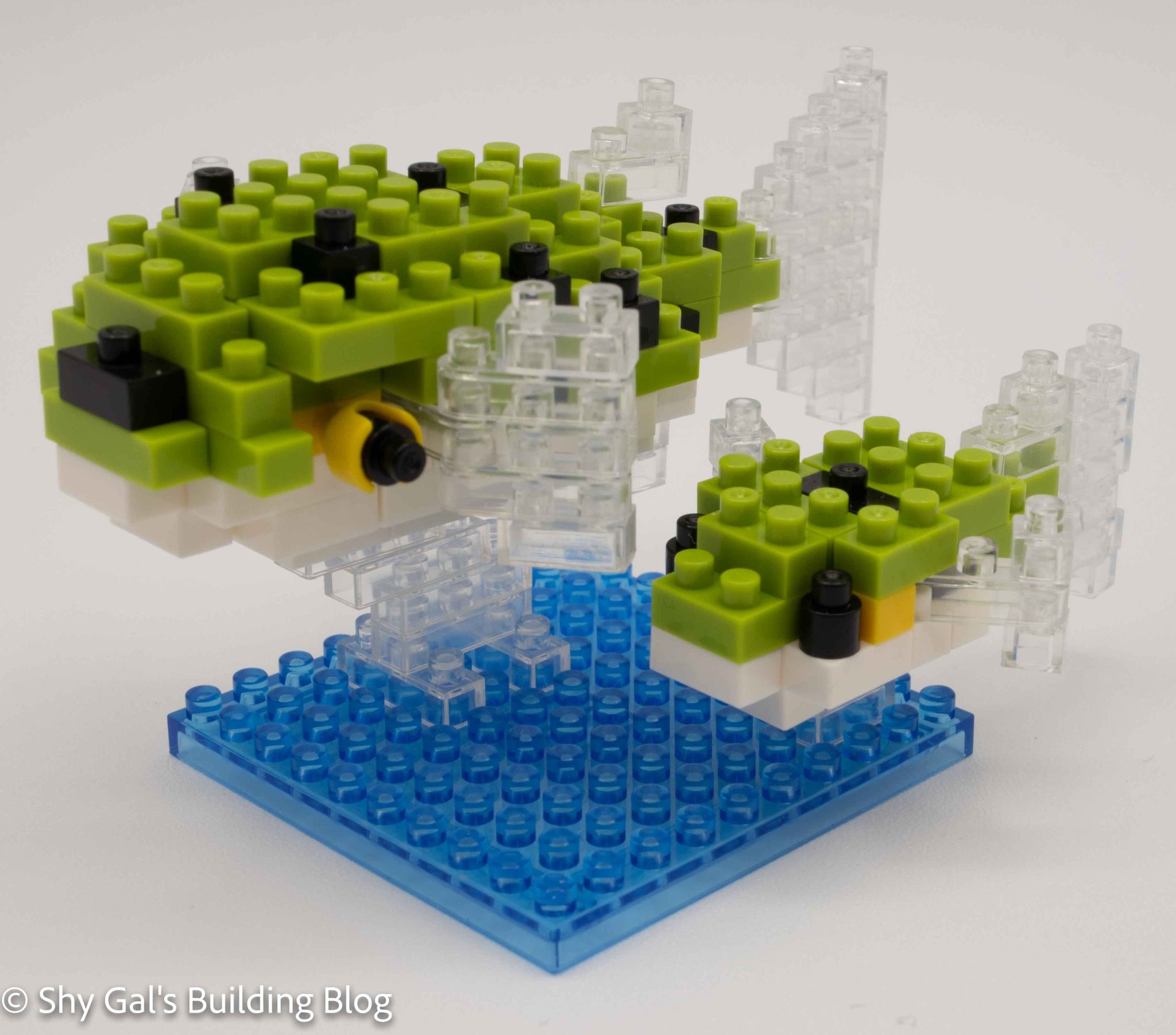 nanoblock Green Spotted Puffer - Shy Gal’s Building Blog