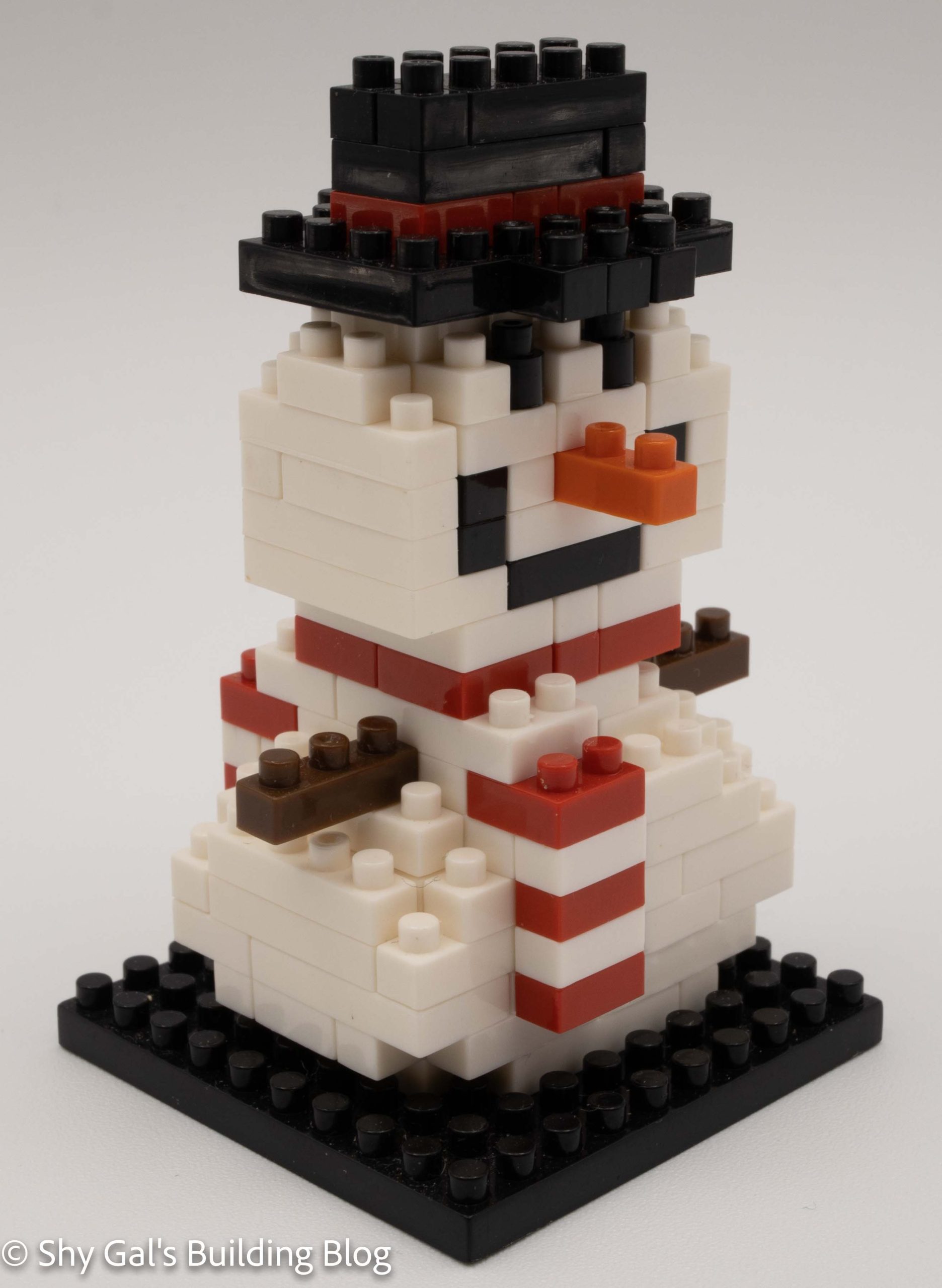 nanoblock Snowman Holiday Limited Ed - Shy Gal's Building Blog