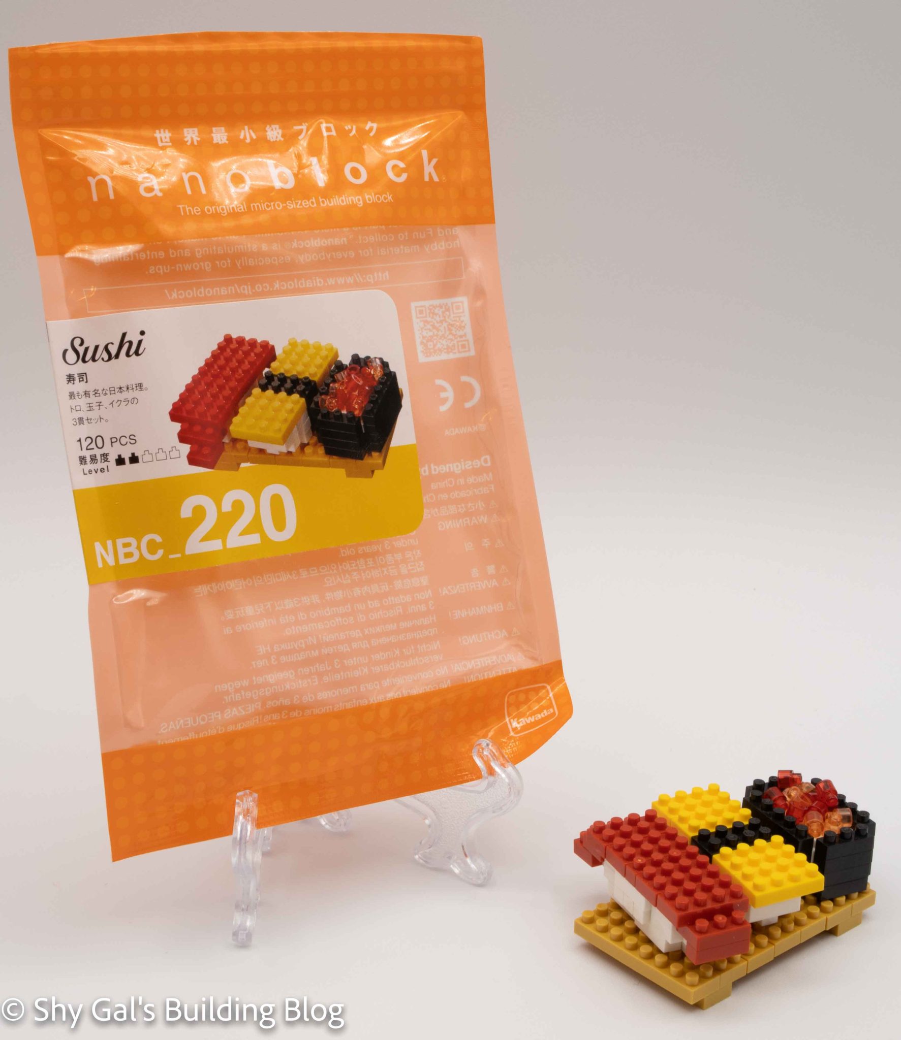 Review of nanoblock Sushi NBC_220 - Shy Gal's Building Blog