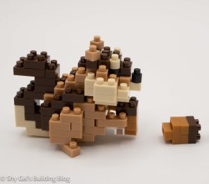 Review of nanoblock Squirrel - Shy Gal's Building Blog