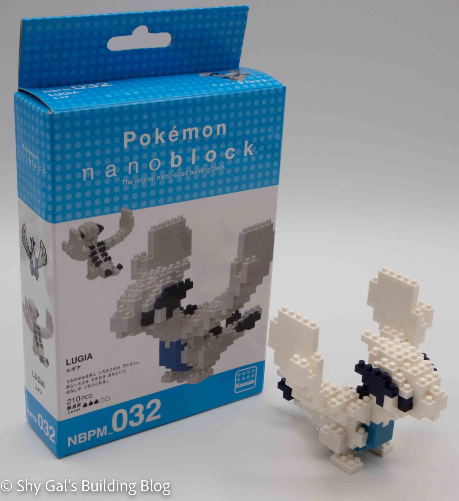 Review of nanoblock Lugia NBPM_032 - Shy Gal's Building Blog
