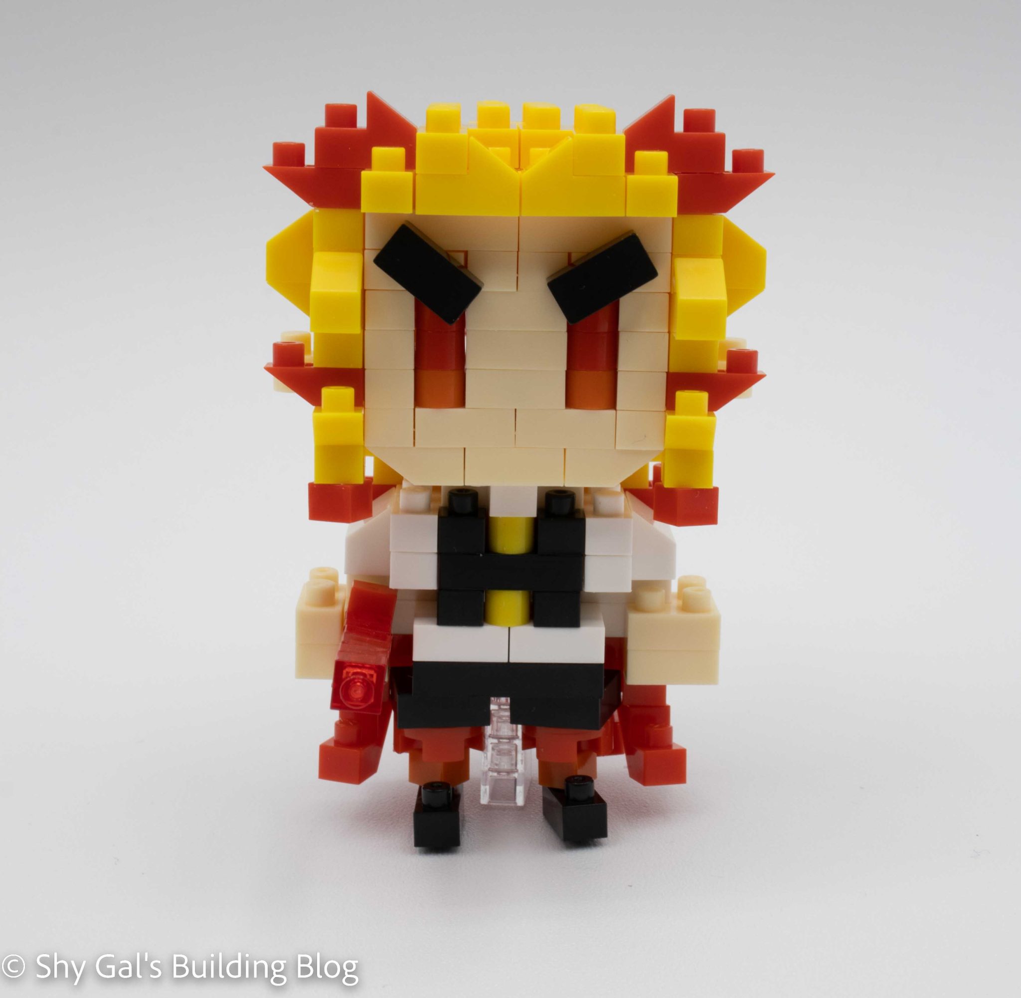 Review of nanoblock Kyojuro Rengoku - Shy Gal’s Building Blog