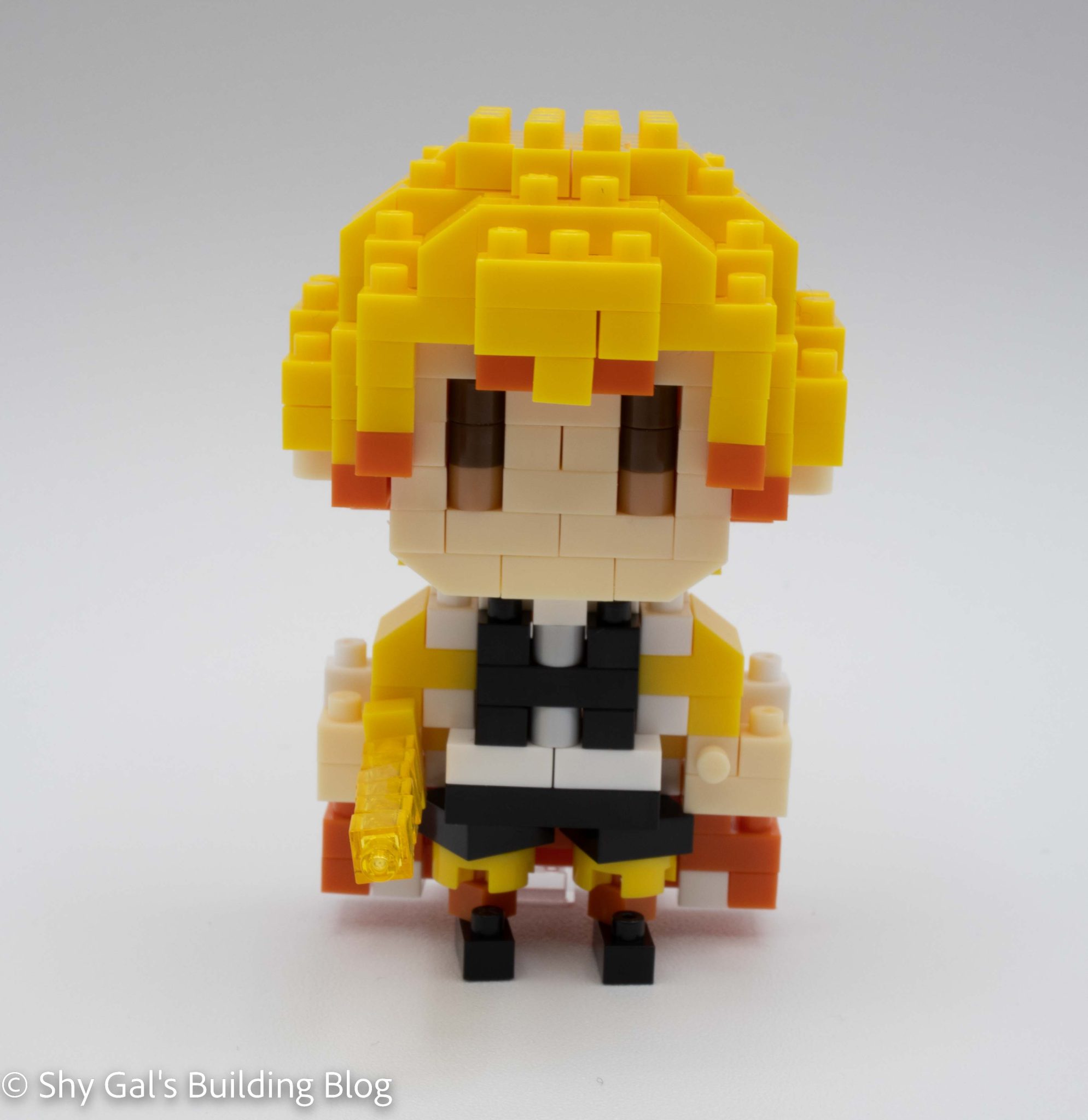 Review of nanoblock Zenitsu Agatsuma - Shy Gal’s Building Blog