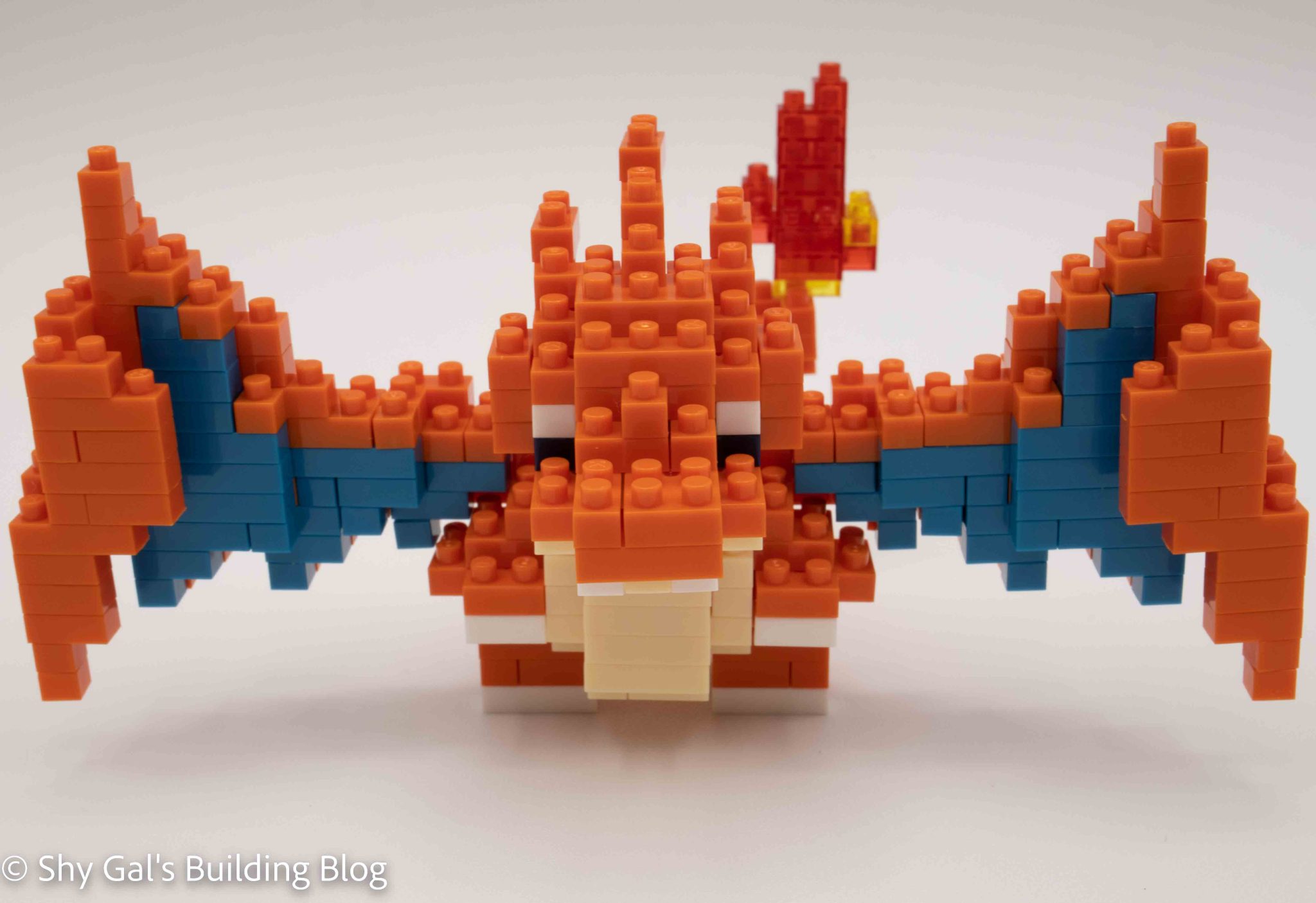 Review of nanoblock Mega Charizard Y - Shy Gal's Building Blog