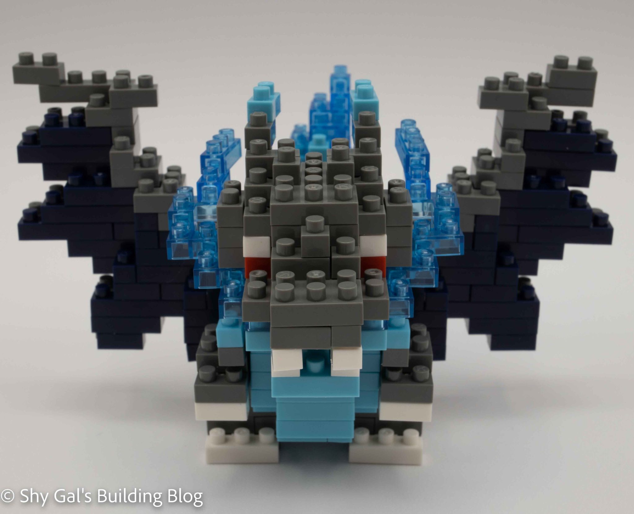 Review of nanoblock Mega Charizard X - Shy Gal's Building Blog