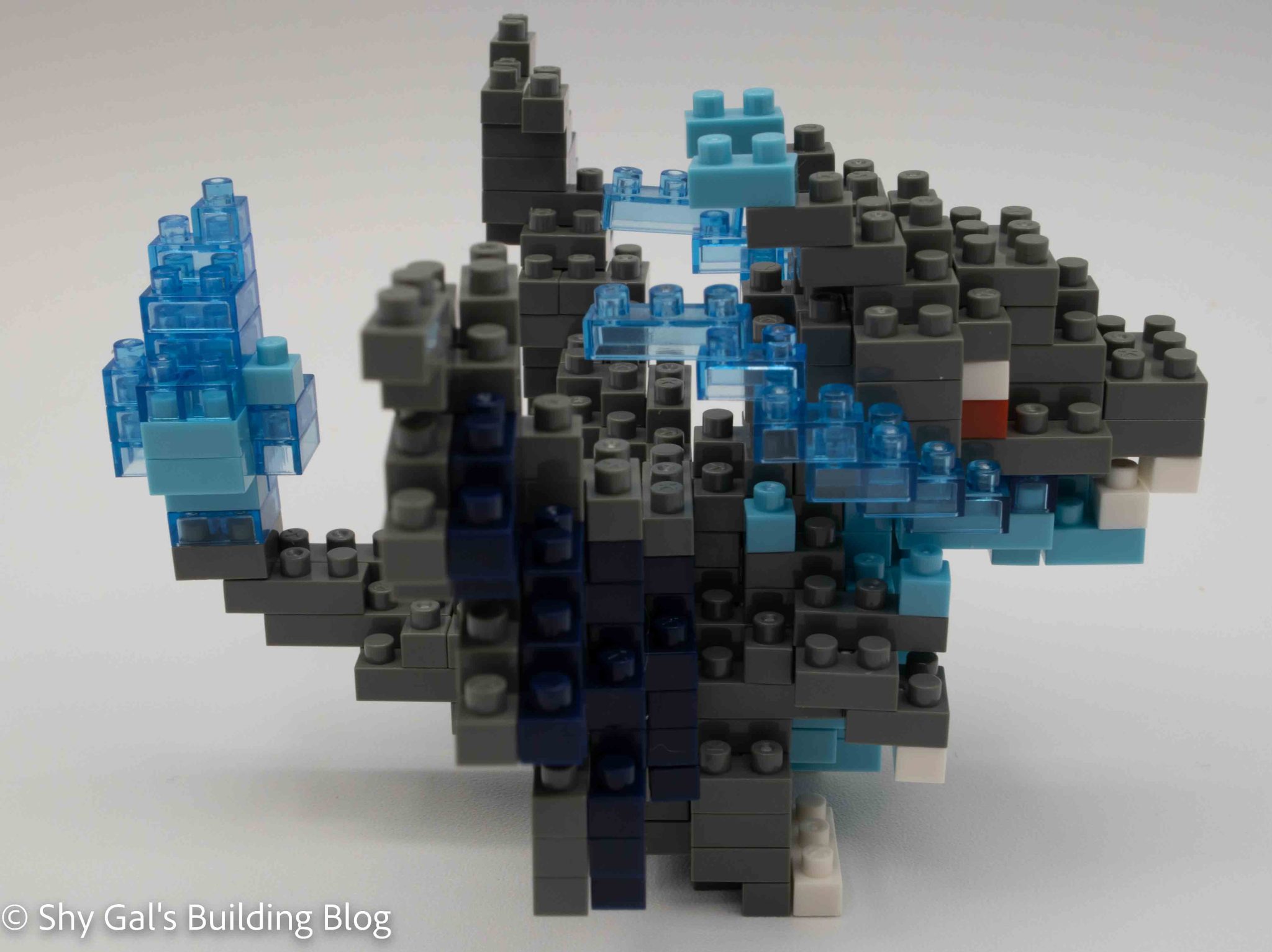 Review of nanoblock Mega Charizard X - Shy Gal's Building Blog