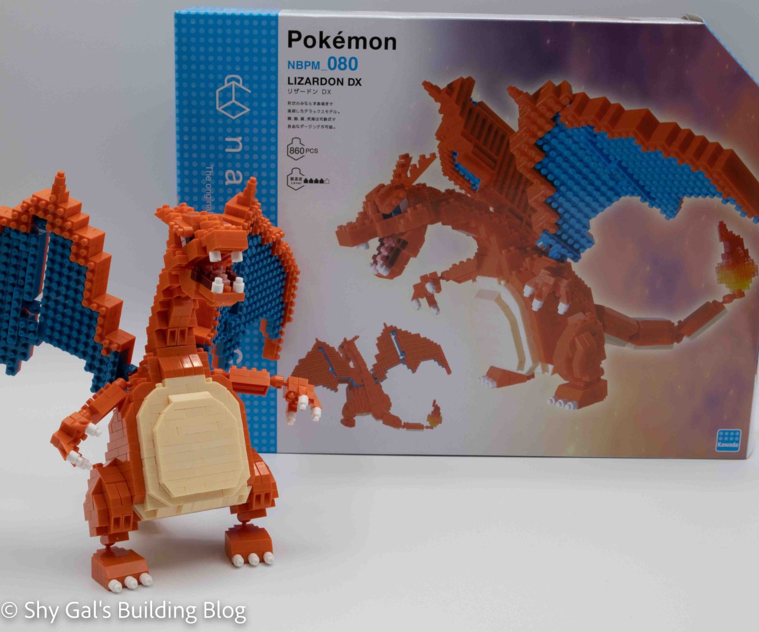 Review of nanoblock Charizard DX - Shy Gal's Building Blog
