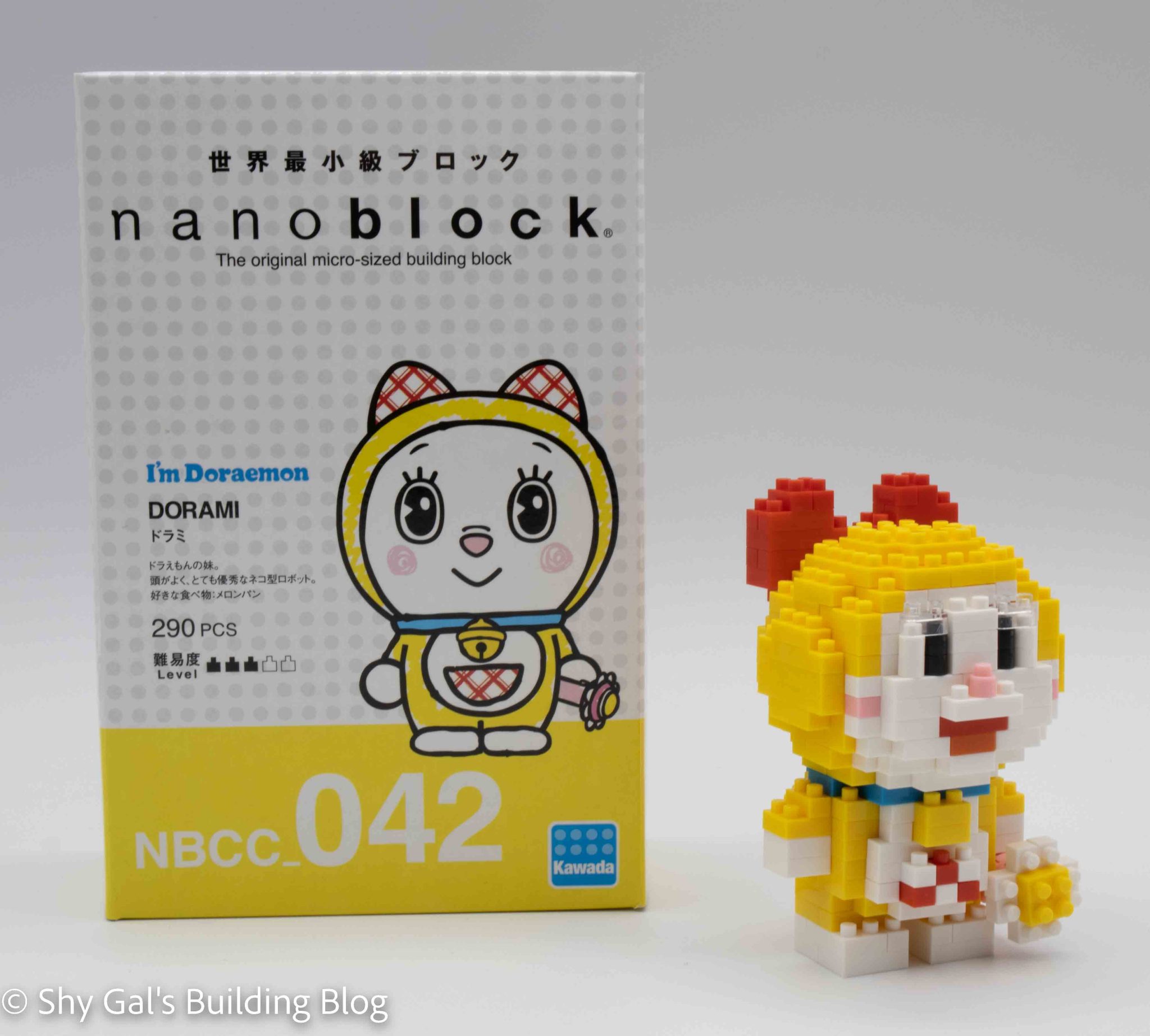 Review of nanoblock Dorami - Shy Gal's Building Blog