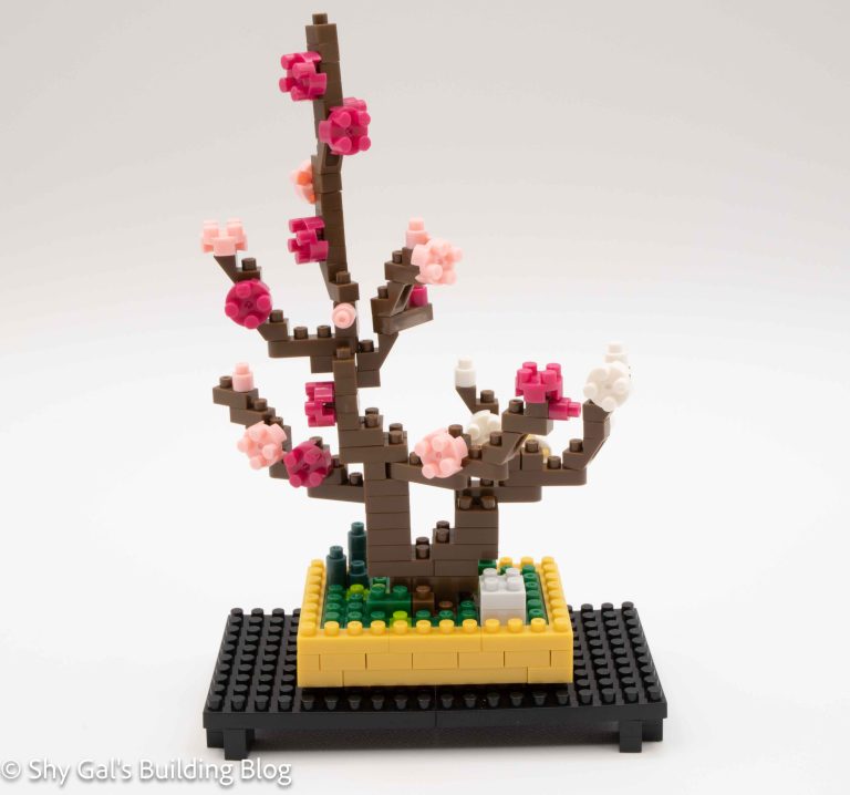 Review of nanoblock Plum Bonsai NBH_134 - Shy Gal’s Building Blog