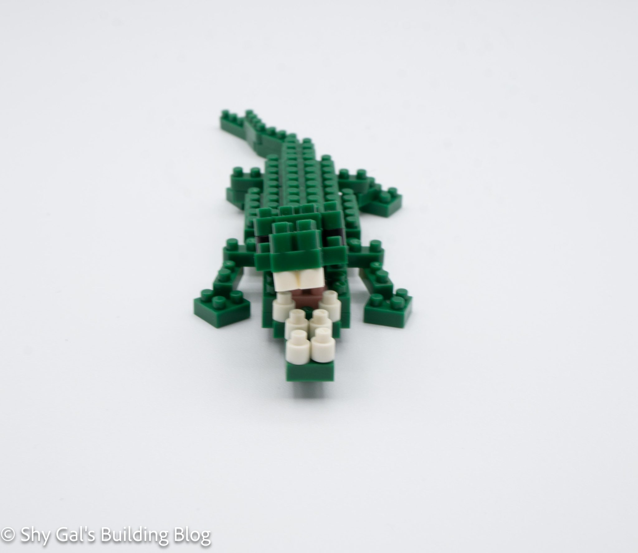 Review of nanoblock Nile Crocodile - Shy Gal's Building Blog