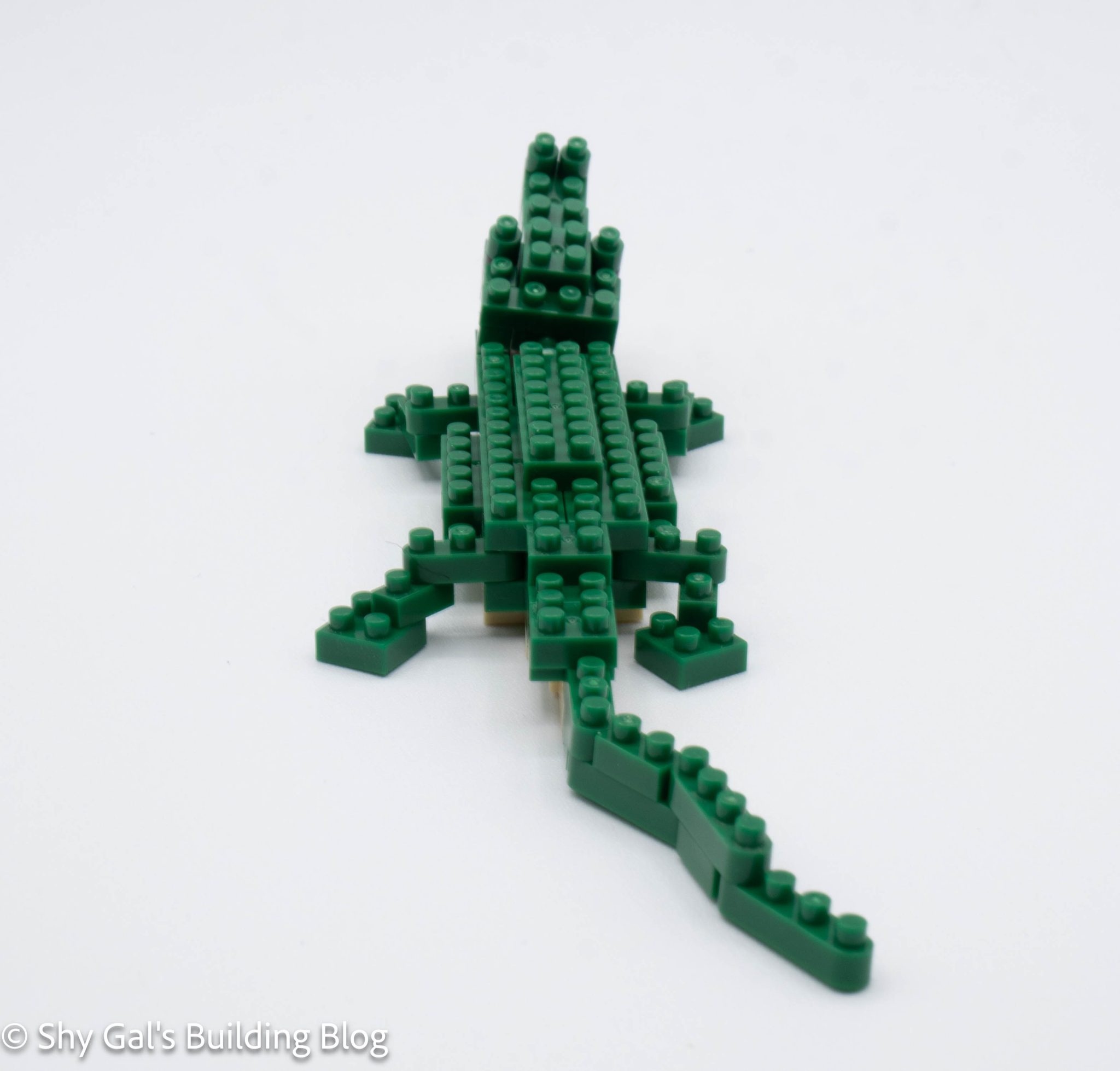 Review of nanoblock Nile Crocodile - Shy Gal's Building Blog