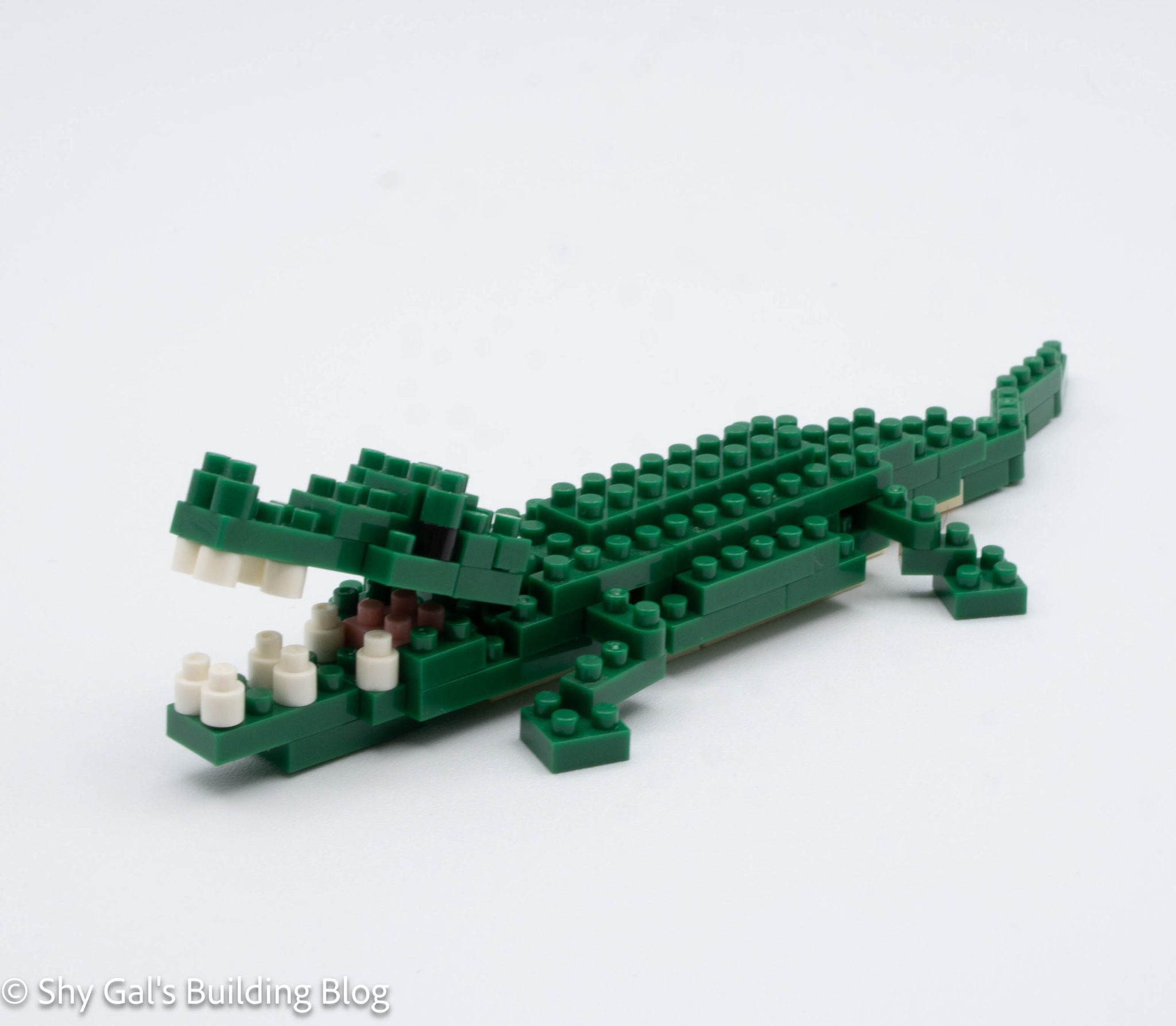 Review of nanoblock Nile Crocodile - Shy Gal's Building Blog