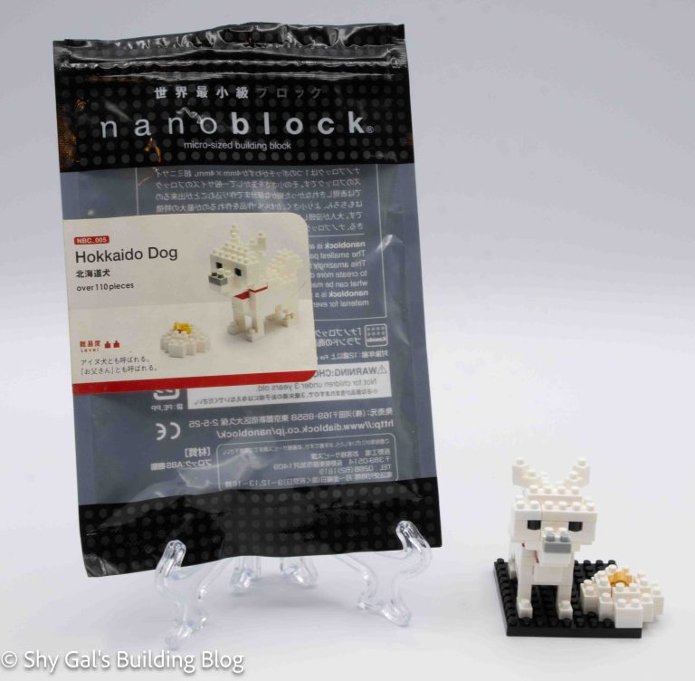 Review of nanoblock Hokkaido Dog - Shy Gal's Building Blog