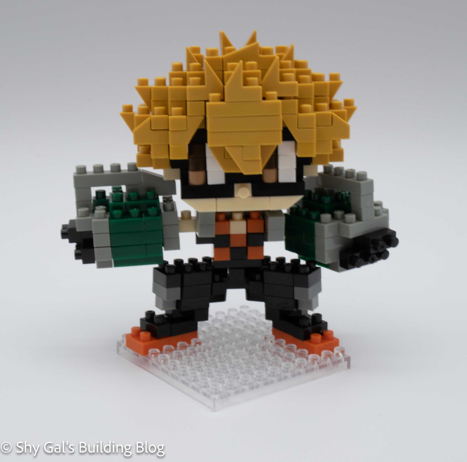 Review of nanoblock Katsuki Bakugo - Shy Gal’s Building Blog