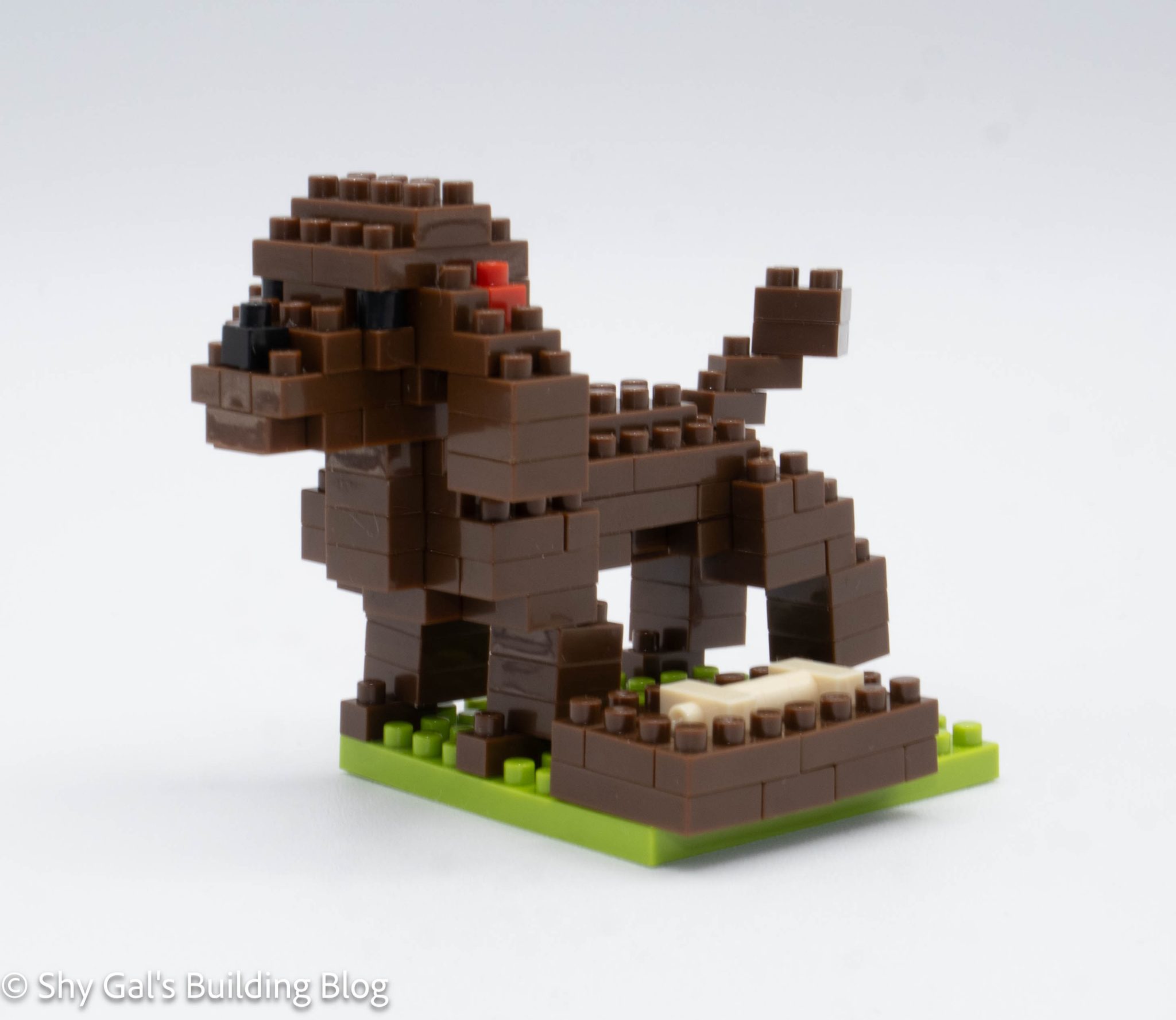 Review of nanoblock Toy Poodle - Shy Gal's Building Blog