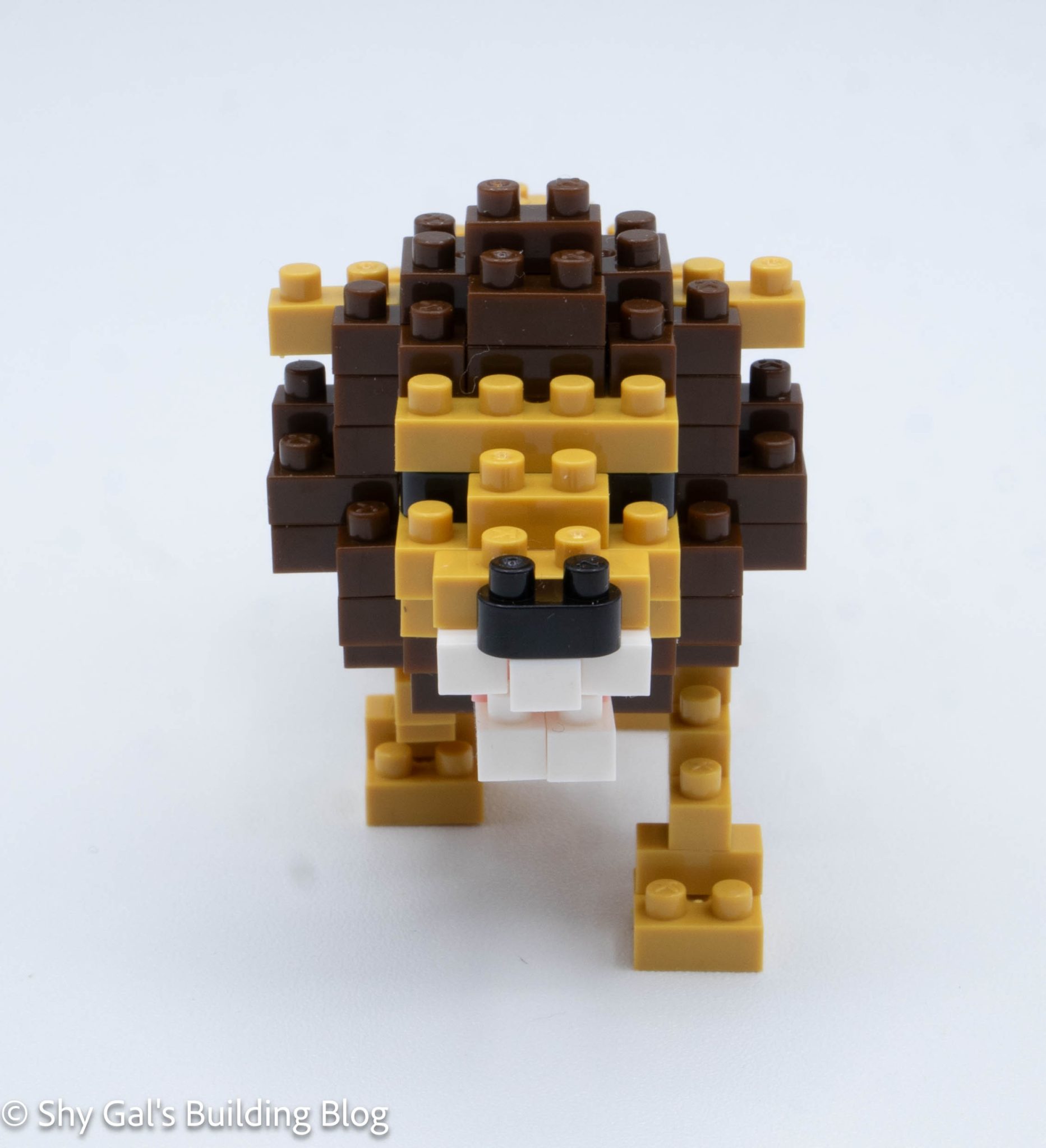 Review of nanoblock Lion NBC_170 - Shy Gal’s Building Blog
