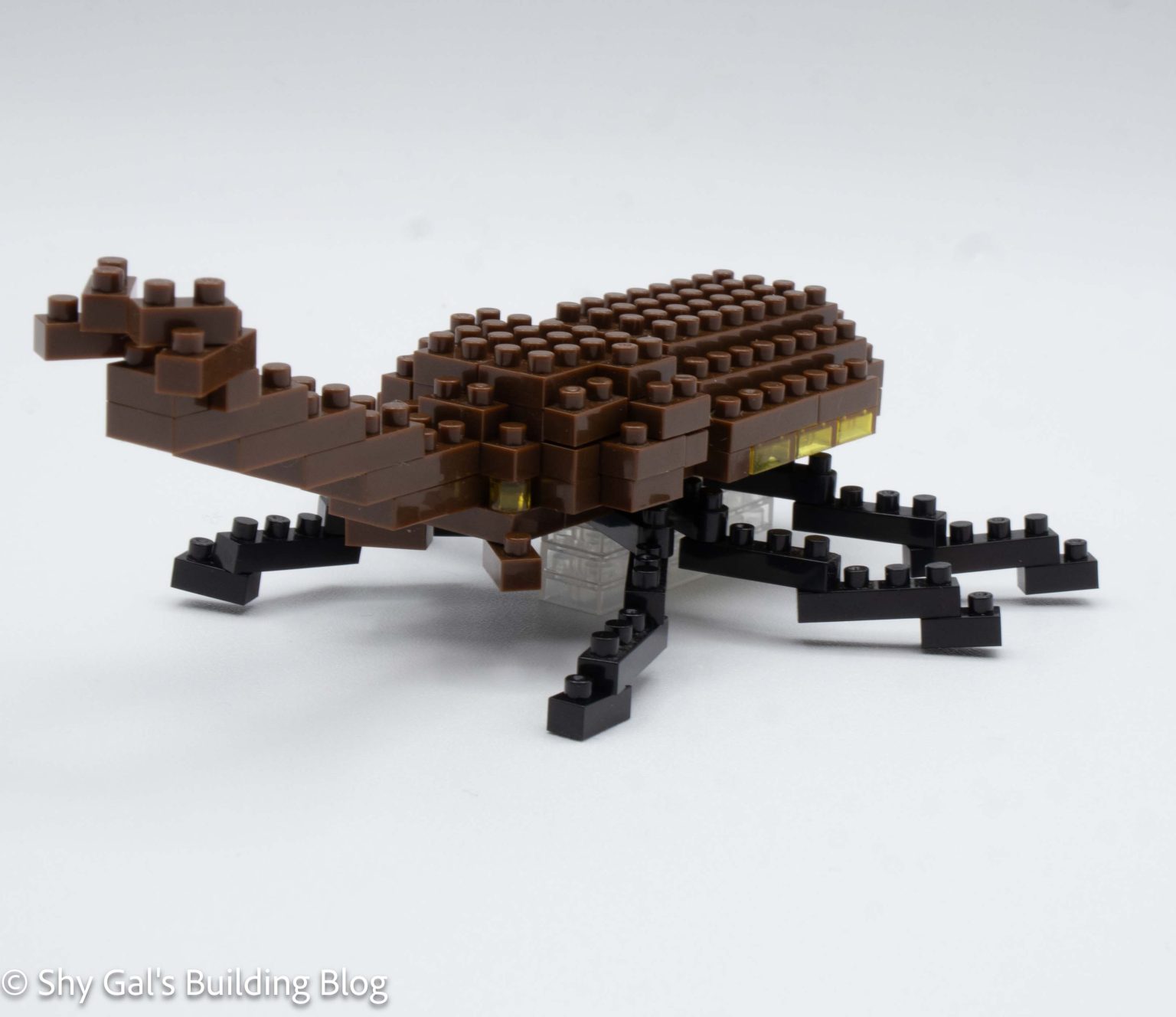 nanoblock Japanese Rhinoceros Beetle - Shy Gal's Building Blog