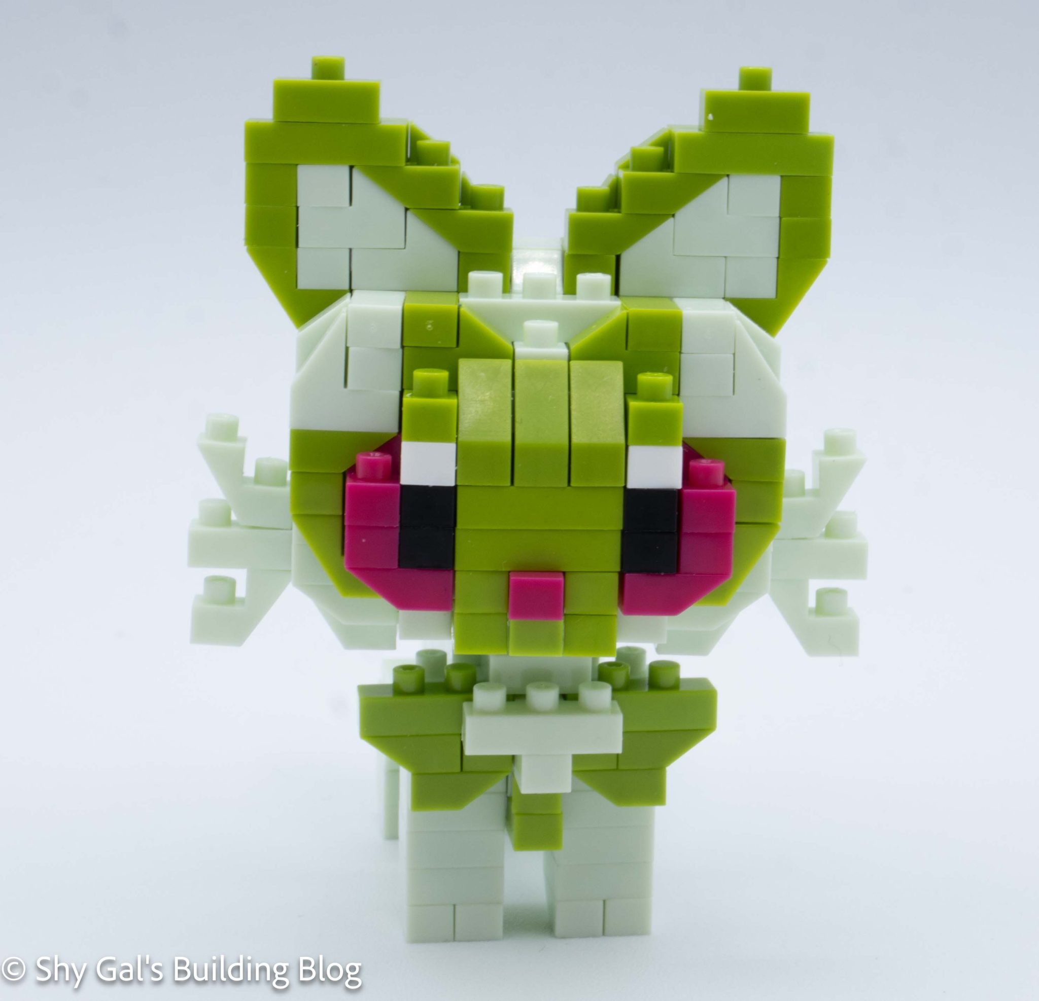 Review of nanoblock Sprigatito RS - Shy Gal’s Building Blog