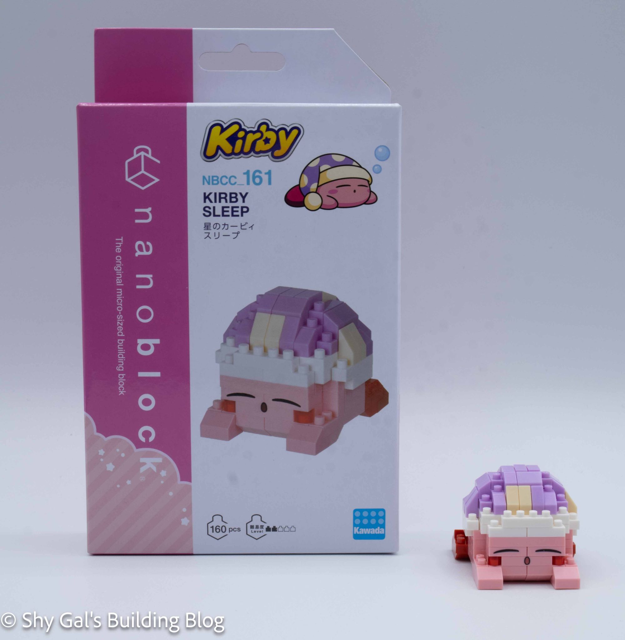 Review of nanoblock Kirby Sleep - Shy Gal’s Building Blog