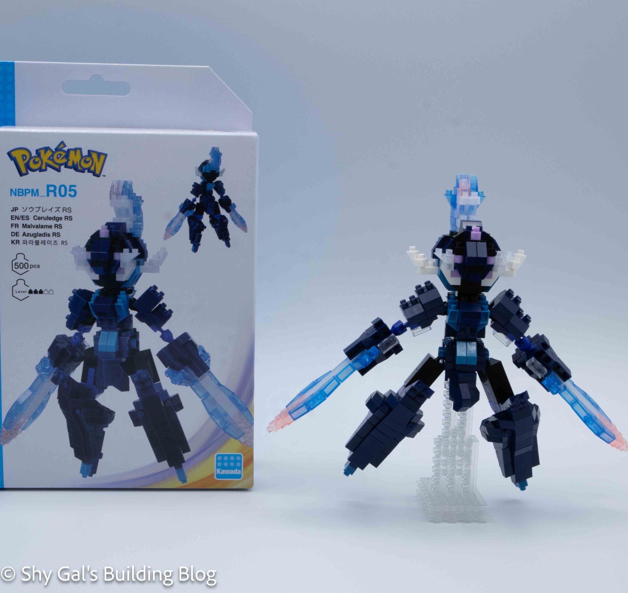 Review of nanoblock Ceruledge RS - Shy Gal's Building Blog